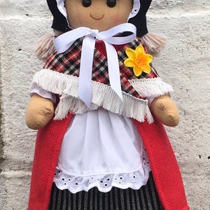 Welsh Lady Doll, St Davids Day Rag Doll Can Be Personalised ...