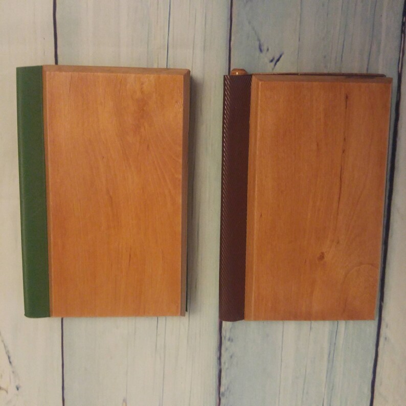 Vintage Wood Note Pads With Pen Holder - Etsy