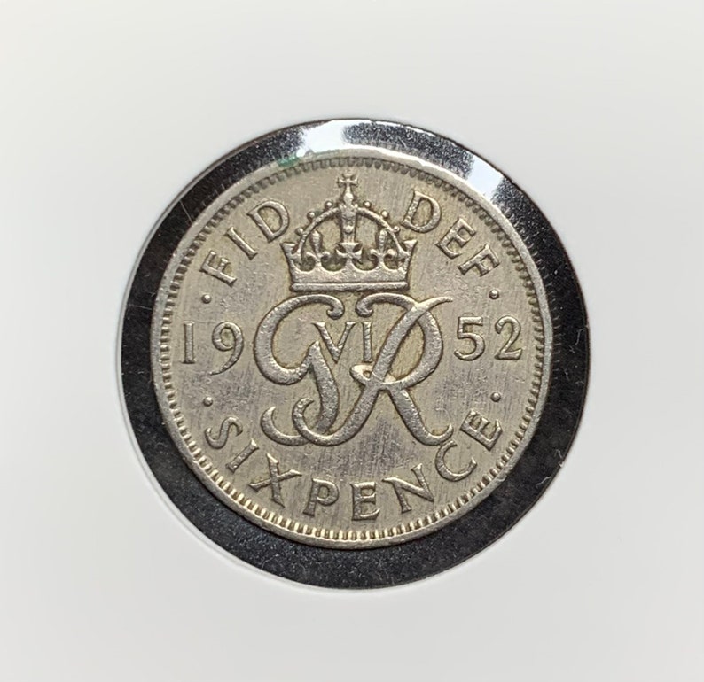 RARE 1952 British Sixpence - Etsy