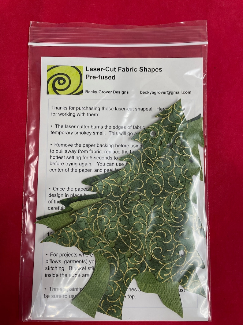 Fabric Christmas Tree, With Fusible, for Appliqué - Etsy