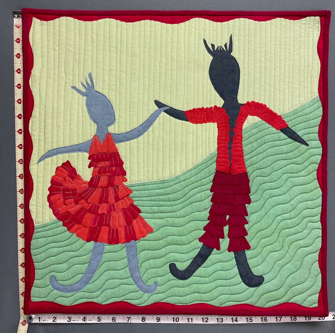 Playful Wall Hanging - Dance of the Poppies! - Etsy