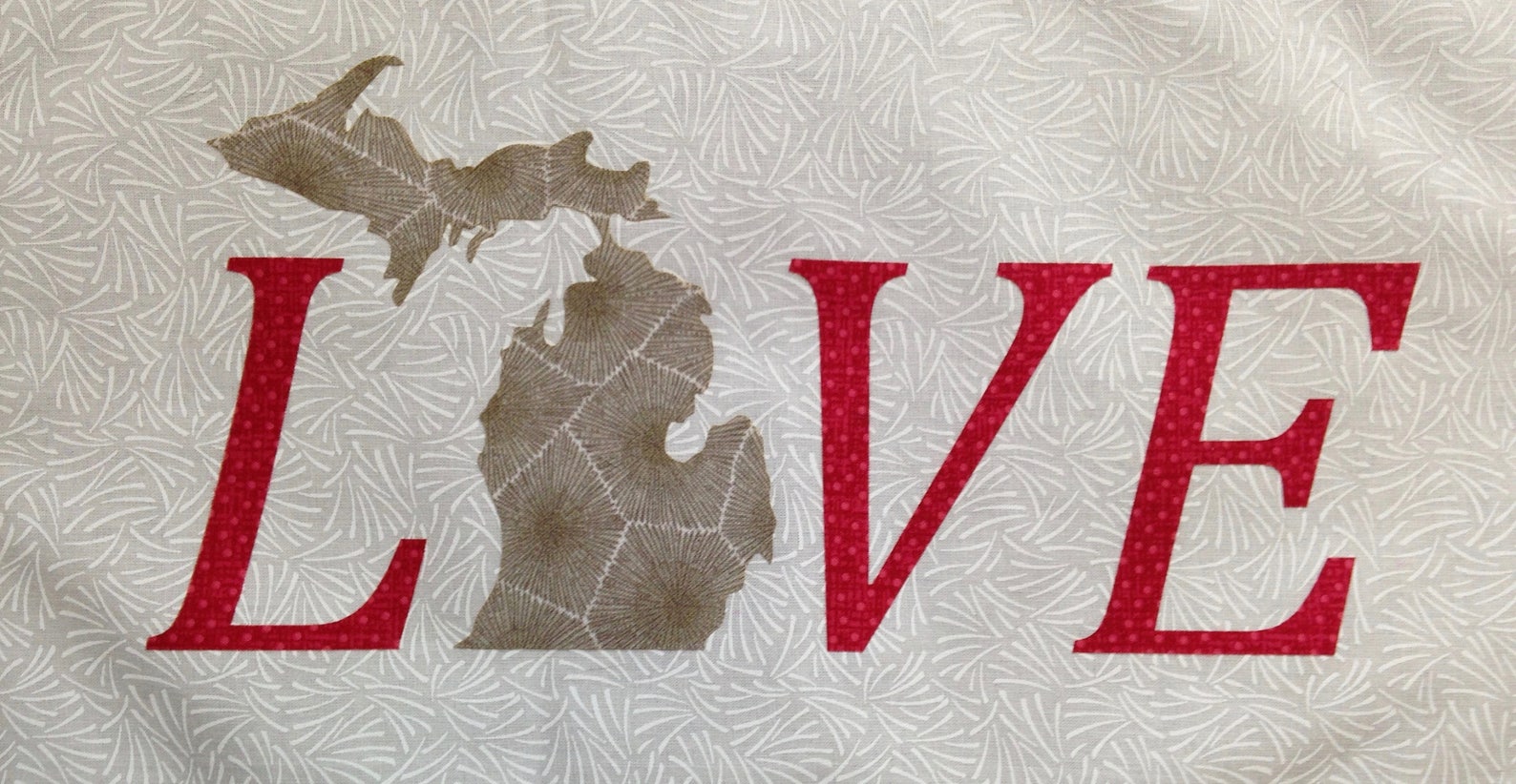 Fabric Michigan Applique - Now in Multiple Sizes! - Etsy