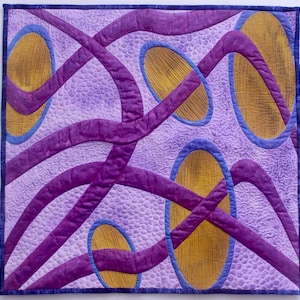 Magenta Purple Abstract Art Quilt - Etsy