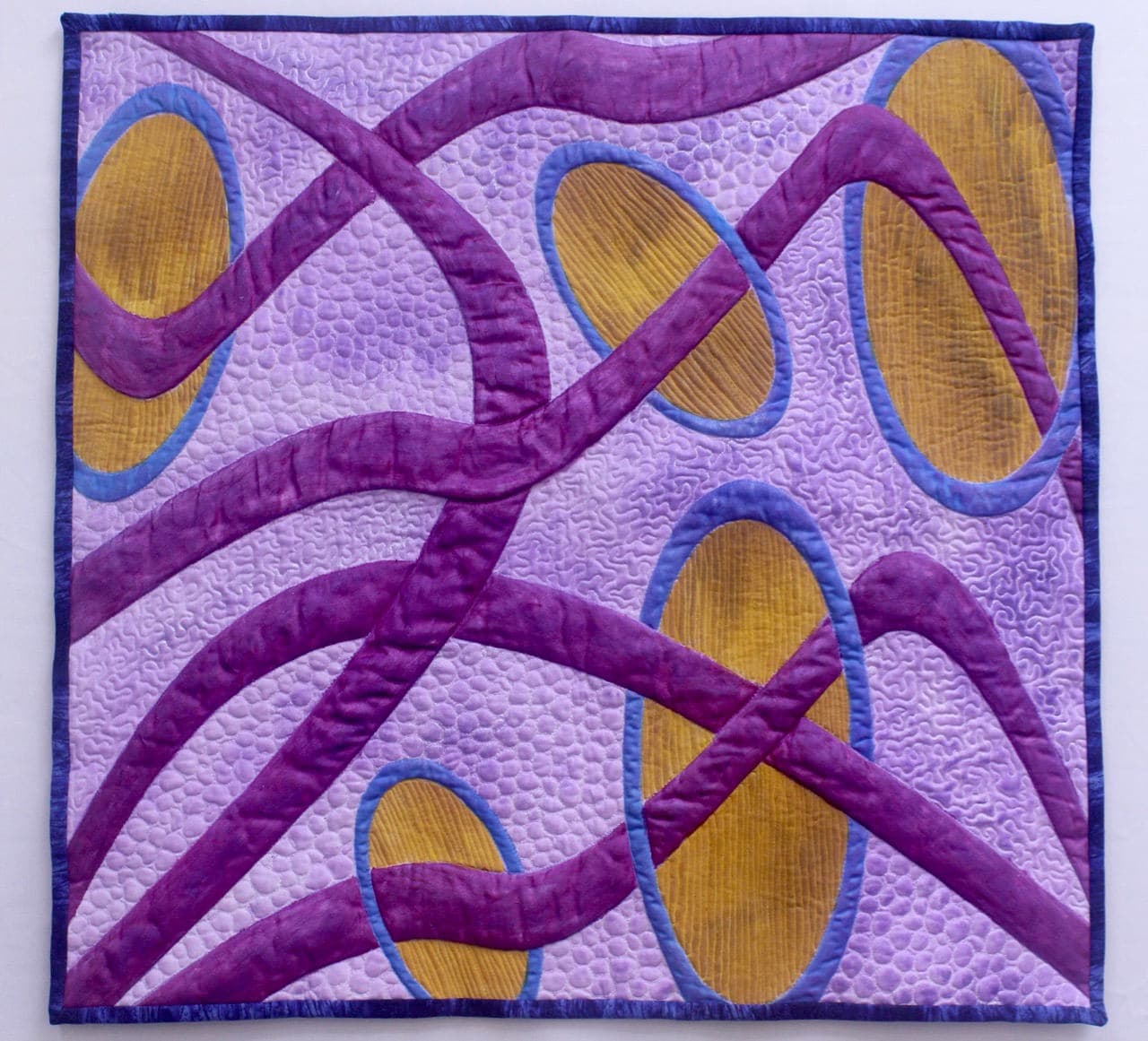 Magenta Purple Abstract Art Quilt - Etsy