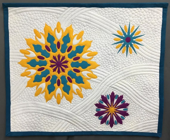 Colorful Mandalas Art Quilt | Etsy