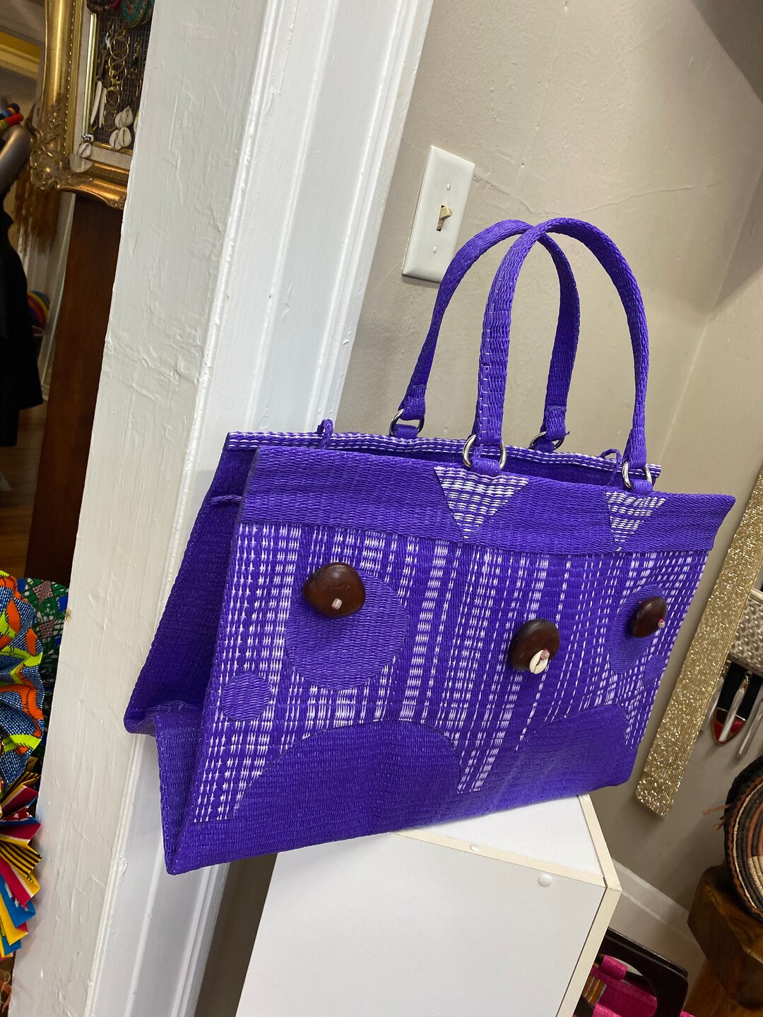 Bag Biggie Purple - Etsy
