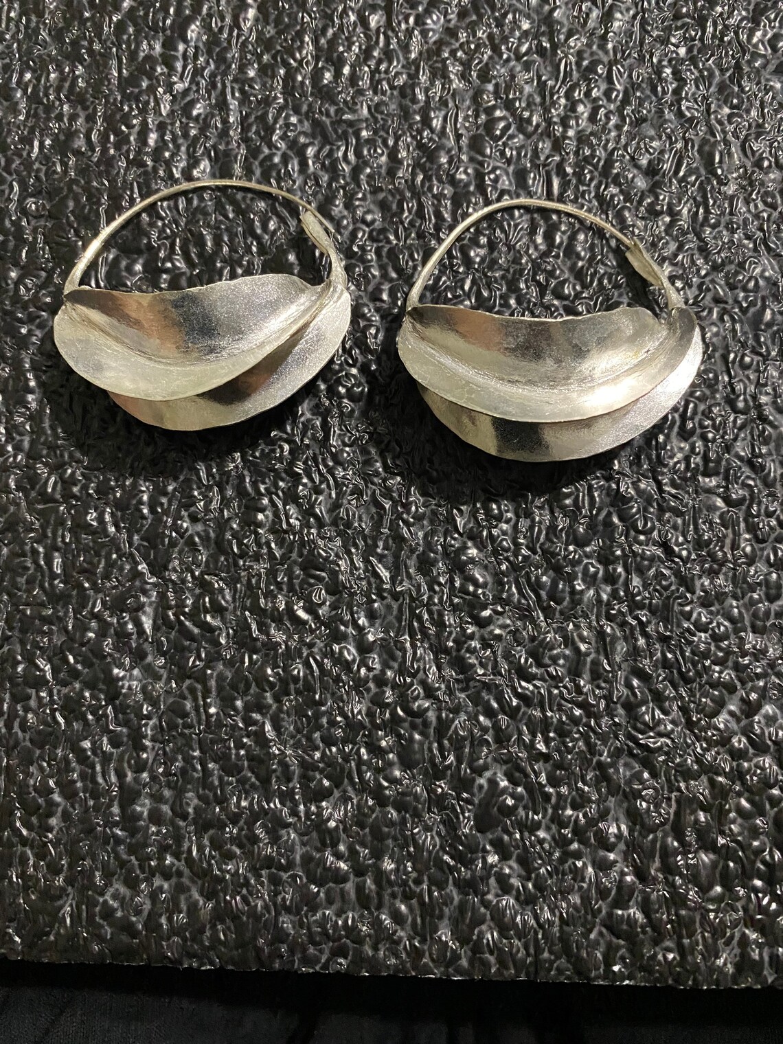 Small Silver Metal Fulani Earrings - Etsy