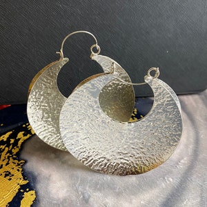 Silver Metal “back to Back” Earrings - Etsy