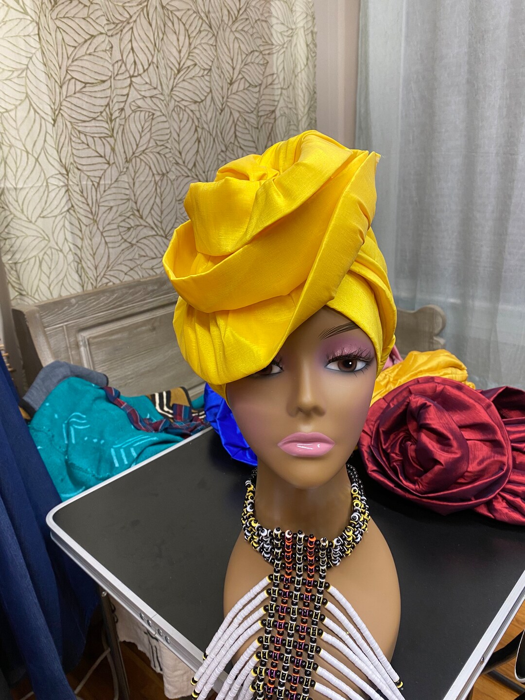 Pre Tied Luxury Head Wrap - Etsy