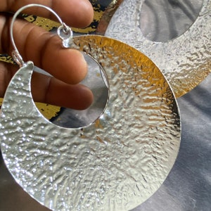 Silver Metal “back to Back” Earrings - Etsy