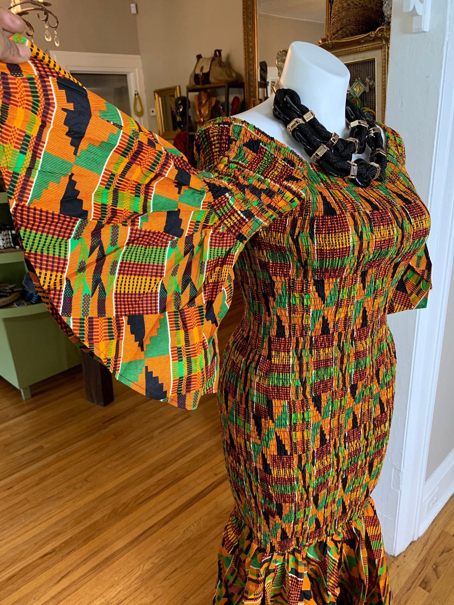 Kente Mermaid Dress One Size Fits up to Size 18 | Etsy