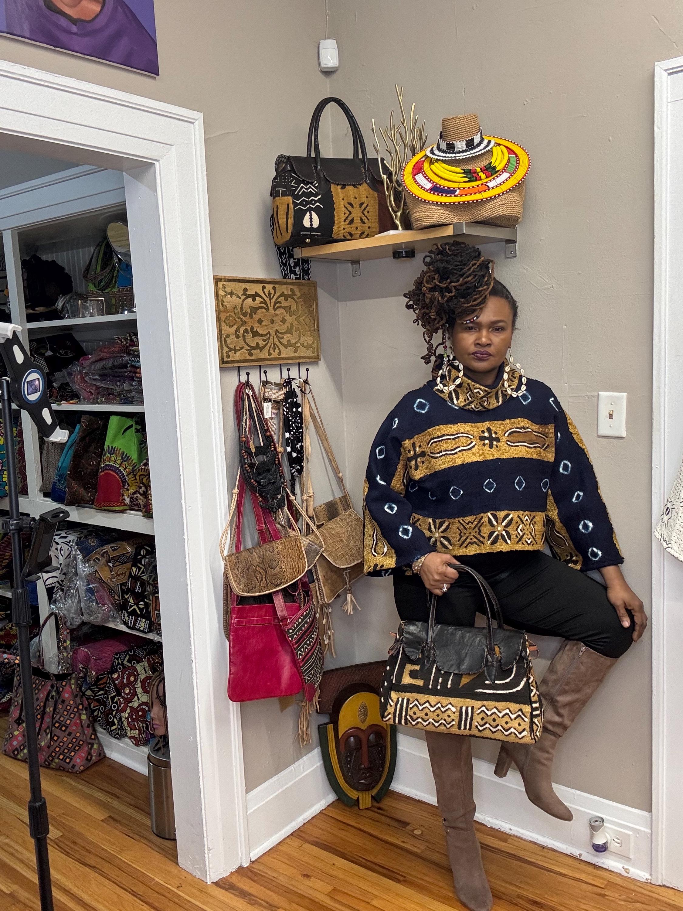 Mudcloth Shrug and Bag Set - Etsy