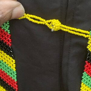 Red Gold and Green Beaded Body Chain | Etsy