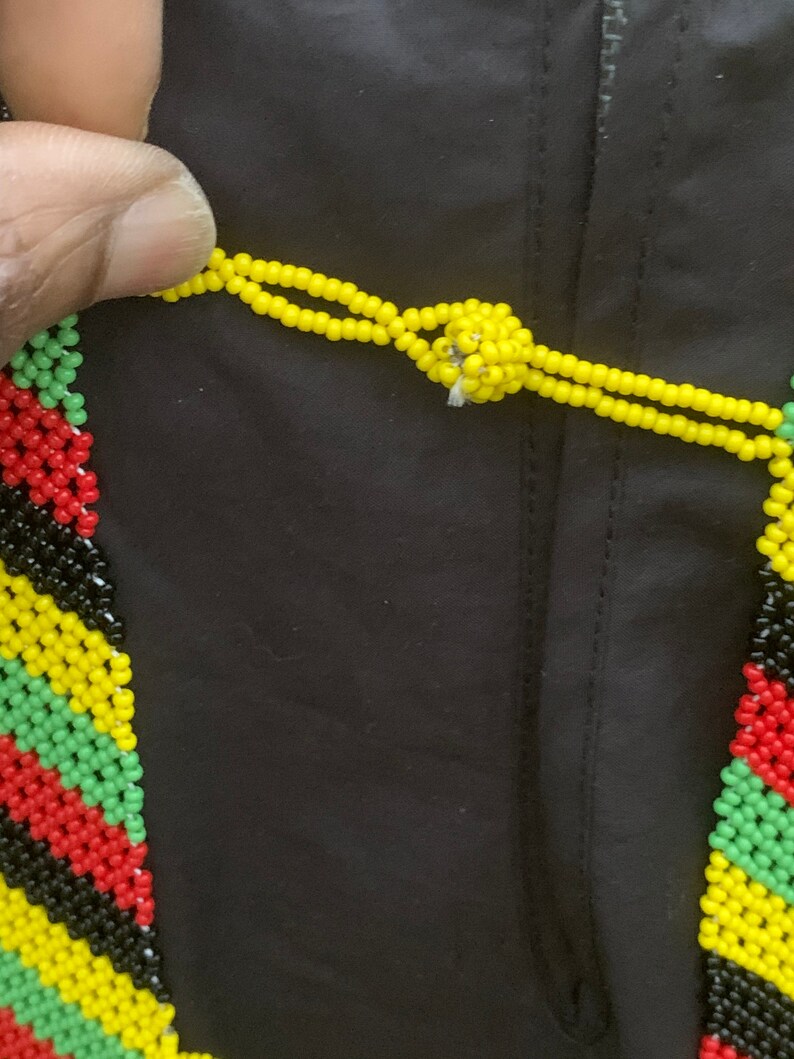 Red Gold and Green Beaded Body Chain | Etsy