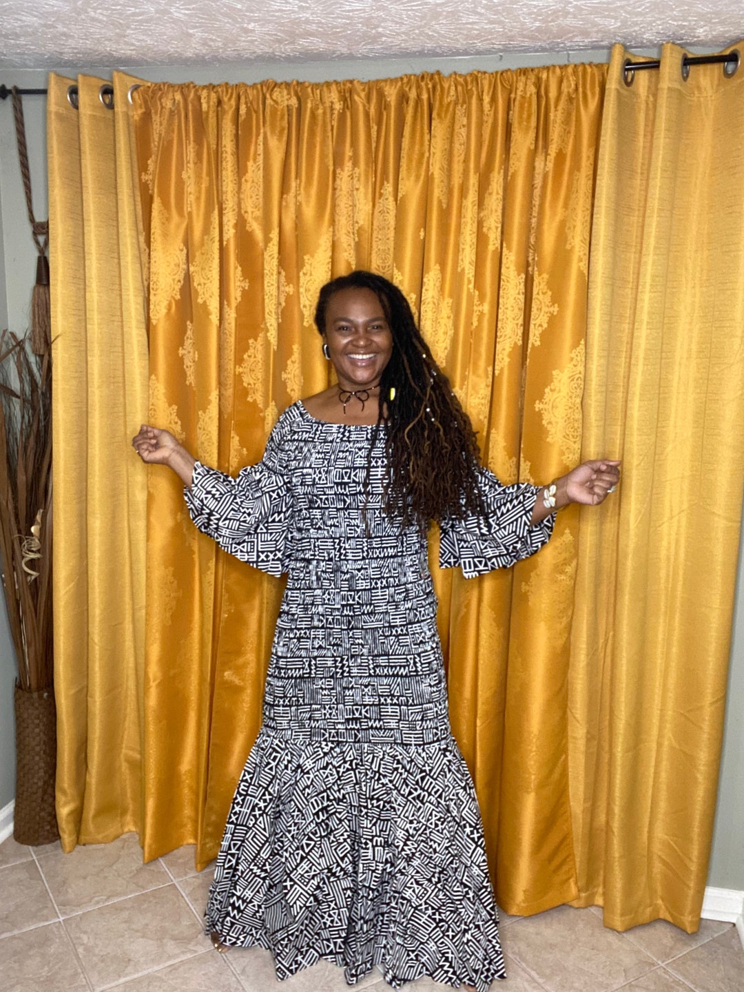 Maxi Long Smocked Dress - Etsy