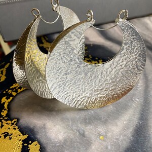 Silver Metal “back to Back” Earrings - Etsy