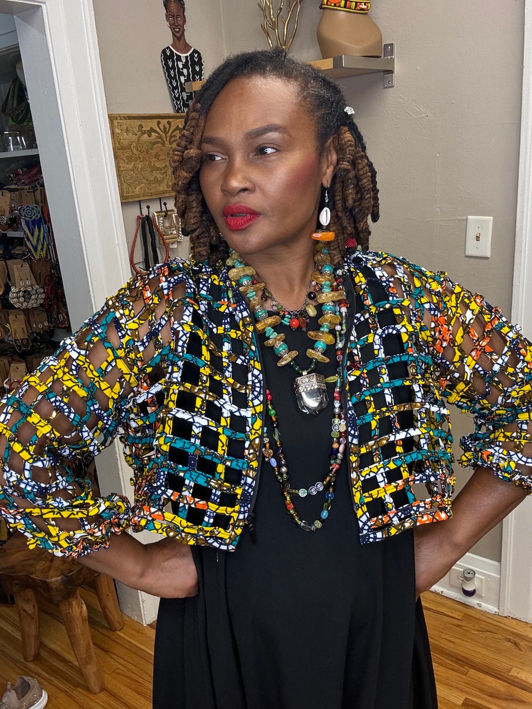 Jacket Shrug Caged - Etsy