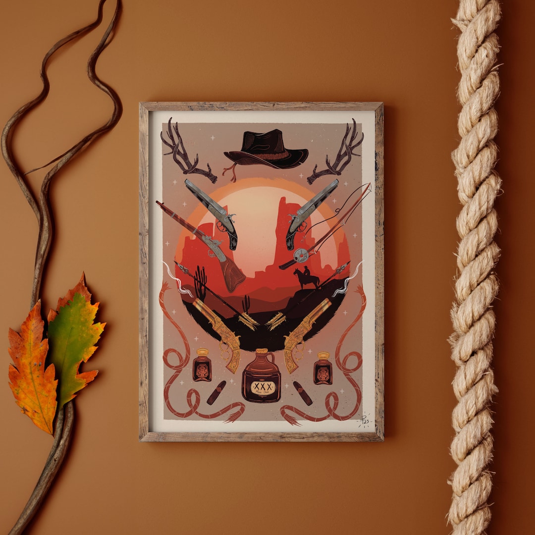 A3 Red Dead Redemption 2 Print A3 - Illustration - Art - Collage - Etsy