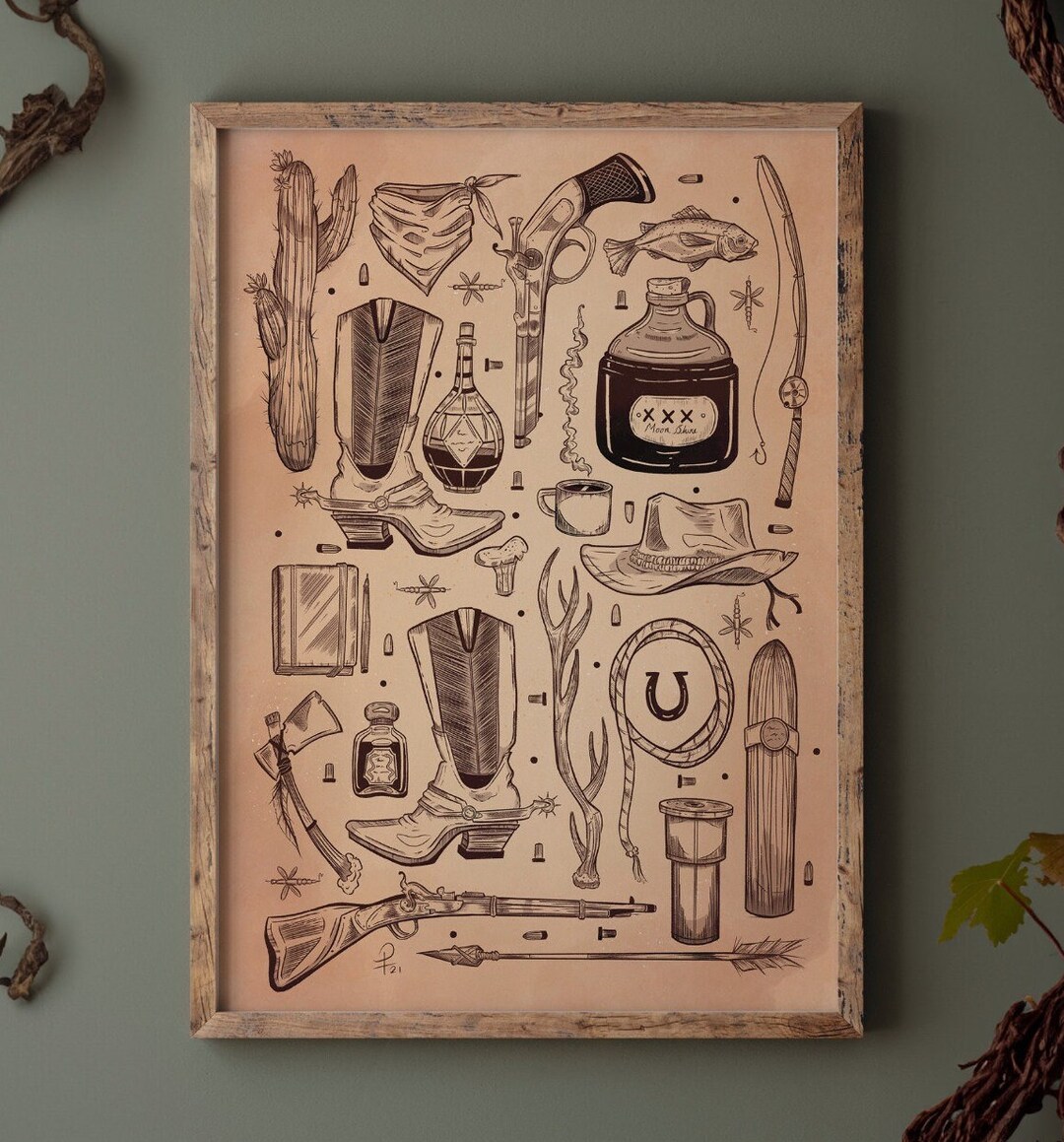 SALE A3 Red Dead Redemption Wall Art Illustration Flash - Etsy