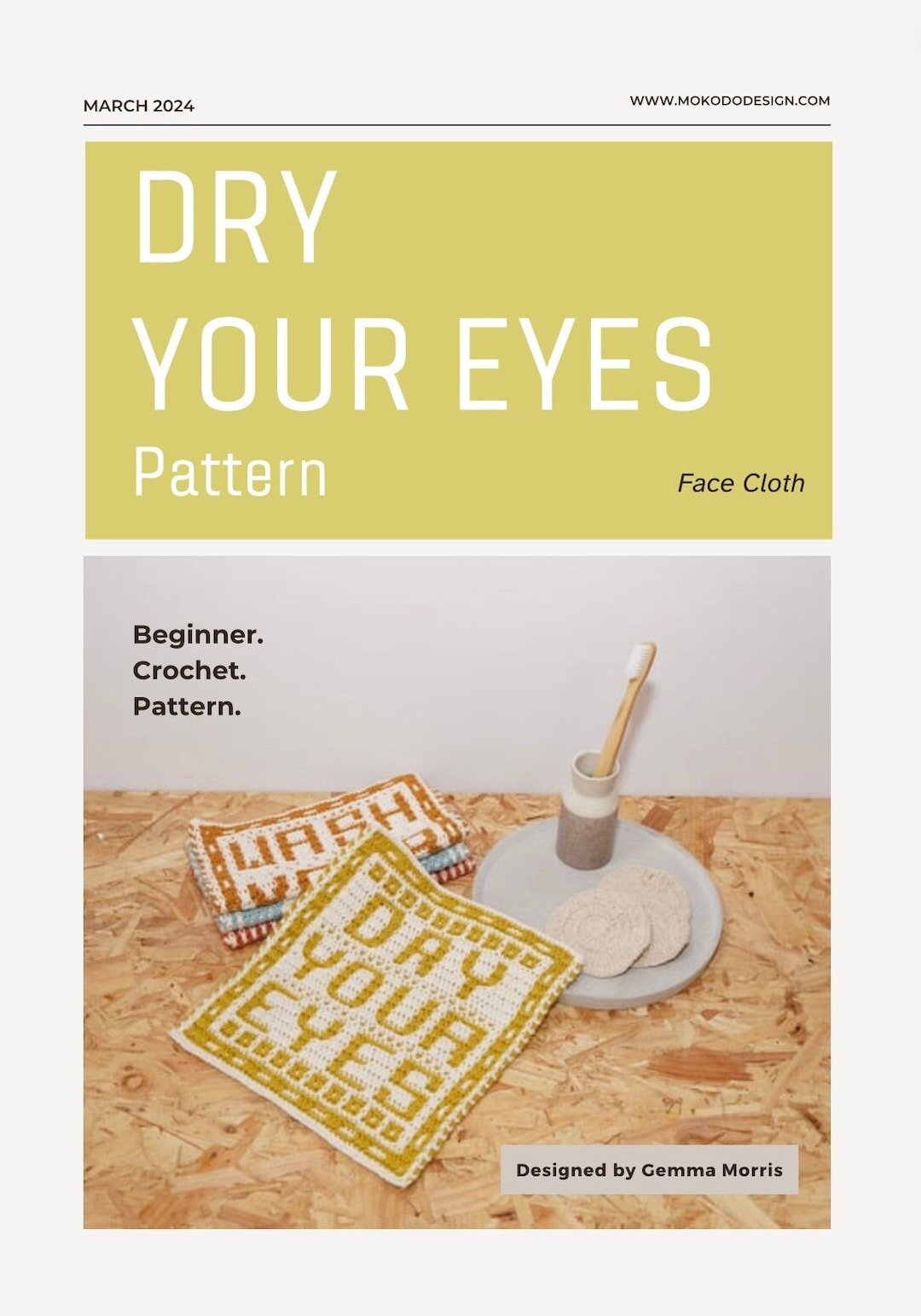 Crochet Gift Ideas, Make Your Own Face Cloth, Mosaic Crochet Pattern ...
