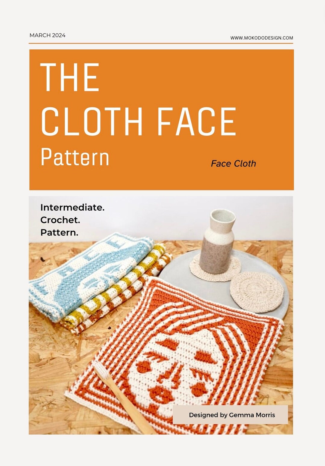 Crochet Pattern, Face Cloth, Make Your Own, Diy, Crafter Gift ...
