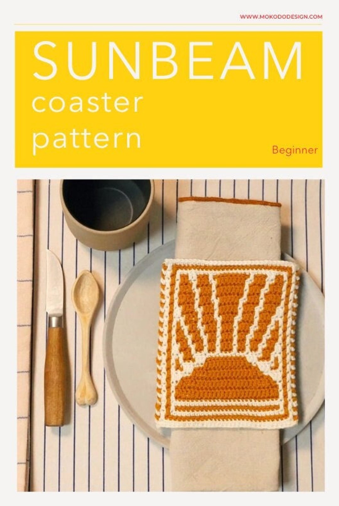 Sunbeam Crochet Coaster Pattern, Easy to Follow Step by Step Guide to ...