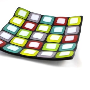 Glass Mosaic Plate (multi-coloured) - Etsy