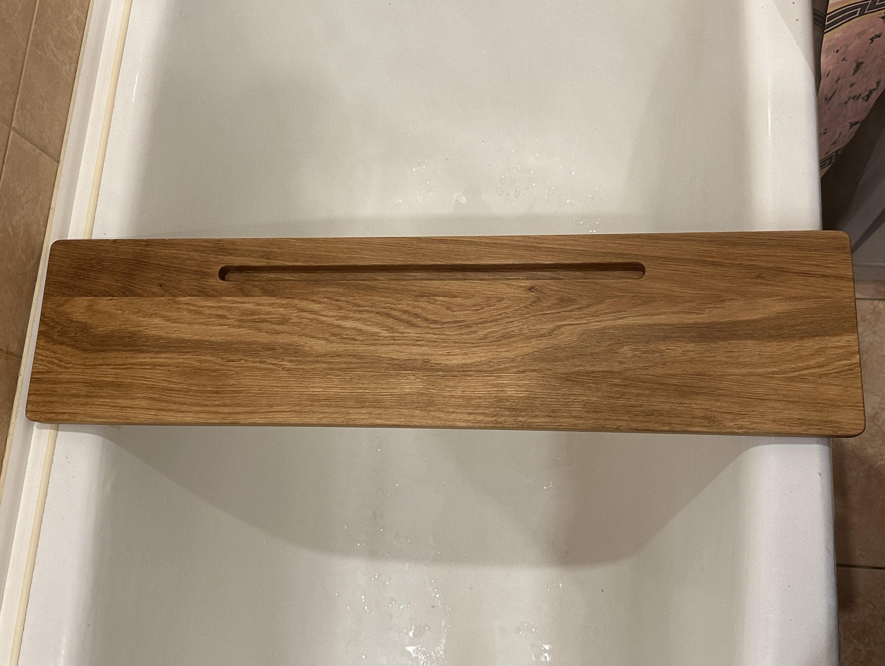 Minimalist Oak Bath Caddy, Bathtub Tray - Etsy