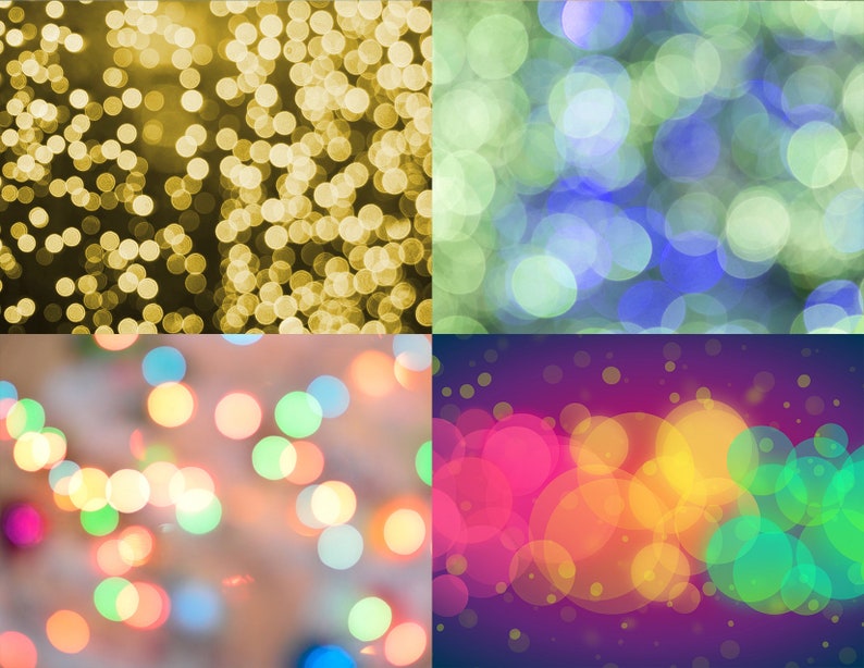 Rainbow Bokeh Digital Paper Printable 8.5 x 11 | Etsy