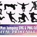 Man Jumping Svg Male Silhouette Bundle PNG Clip Art 8 Men - Etsy