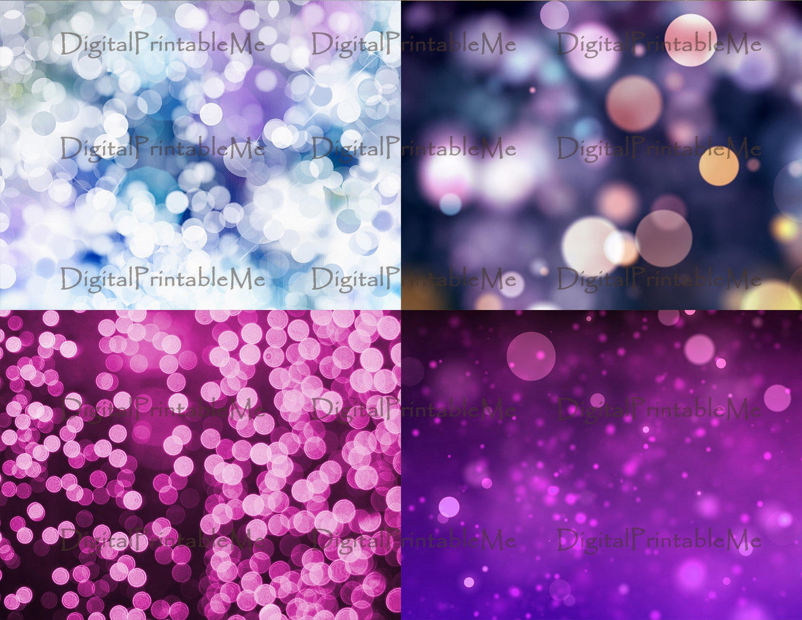 Red Bokeh Digital Paper Printable 8.5 X 11 Warm | Etsy