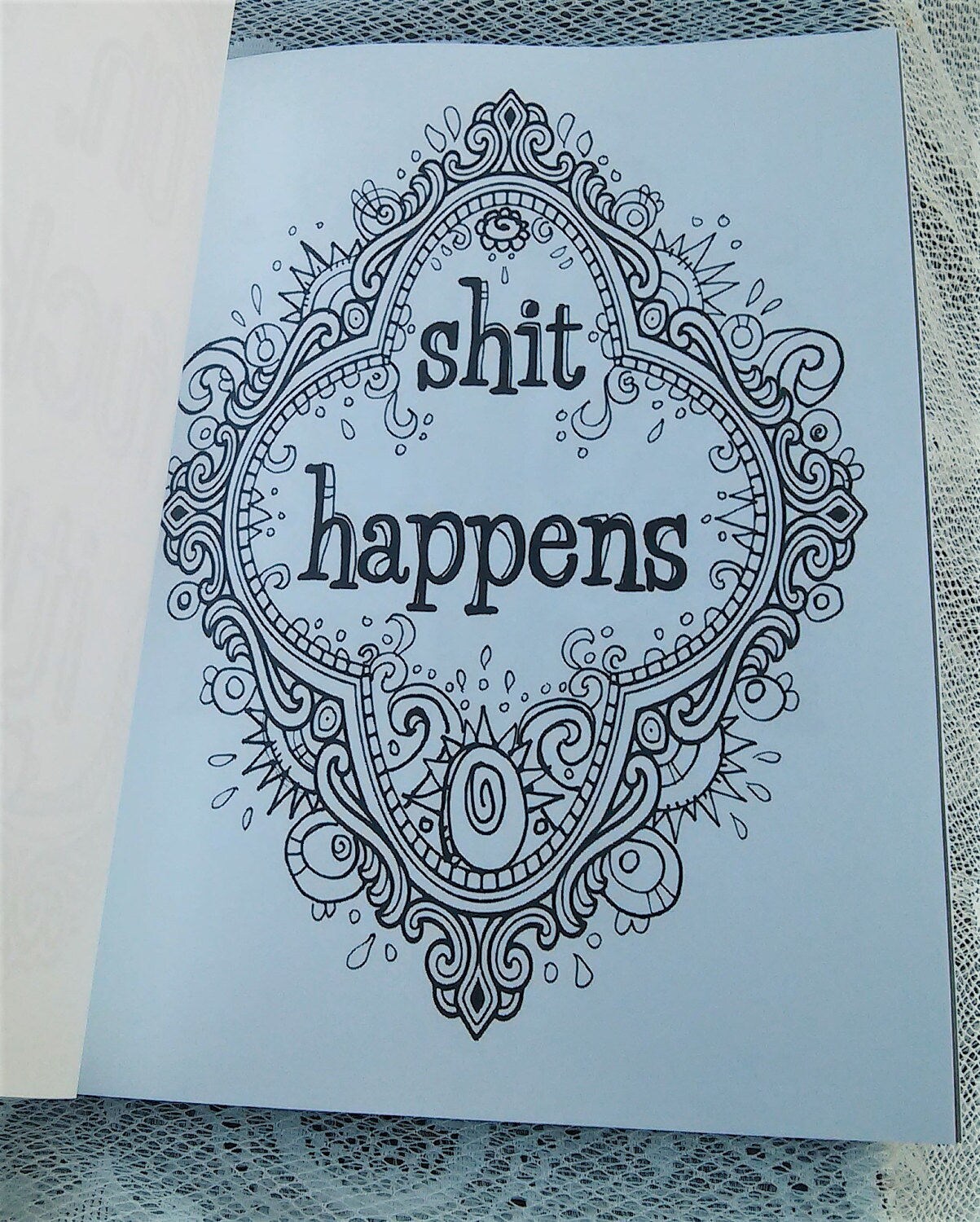 Swear Word Coloring Book Physical Hard Copy Curse Word - Etsy