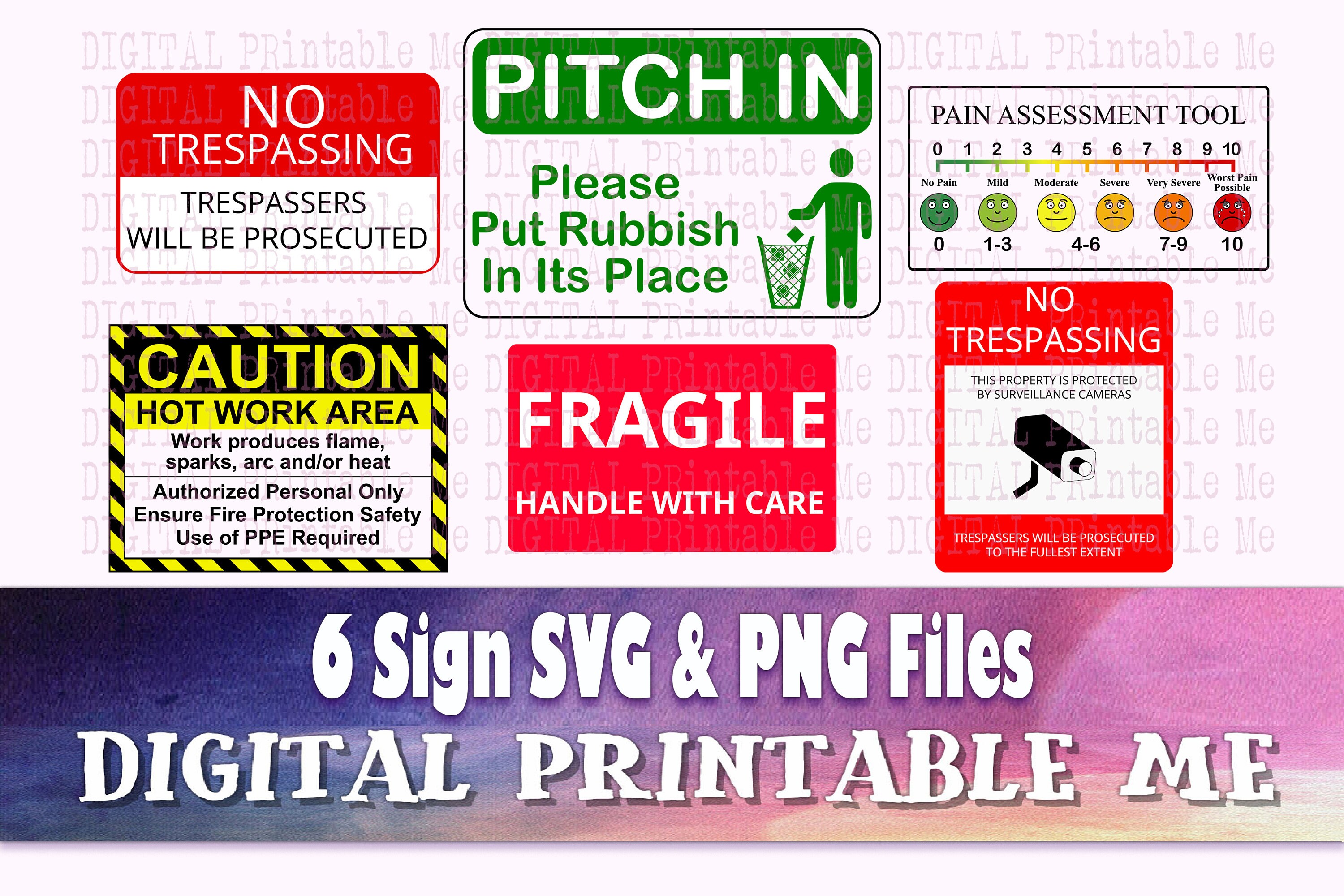 Information Sign SVG PNG 6 Images Clip Art Pack Warning - Etsy