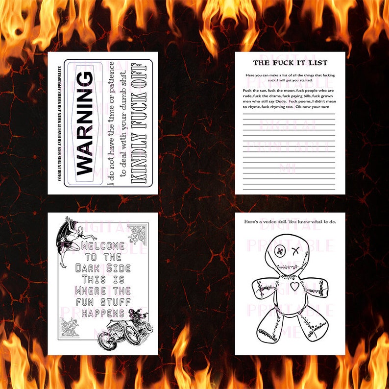 I HATE EVERYTHING: A Coloring and Activity Book for When You | Etsy