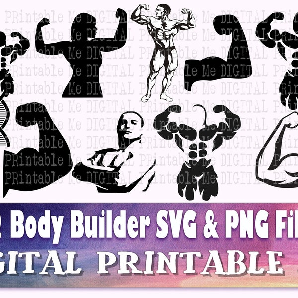 Body Builder Svg - Etsy