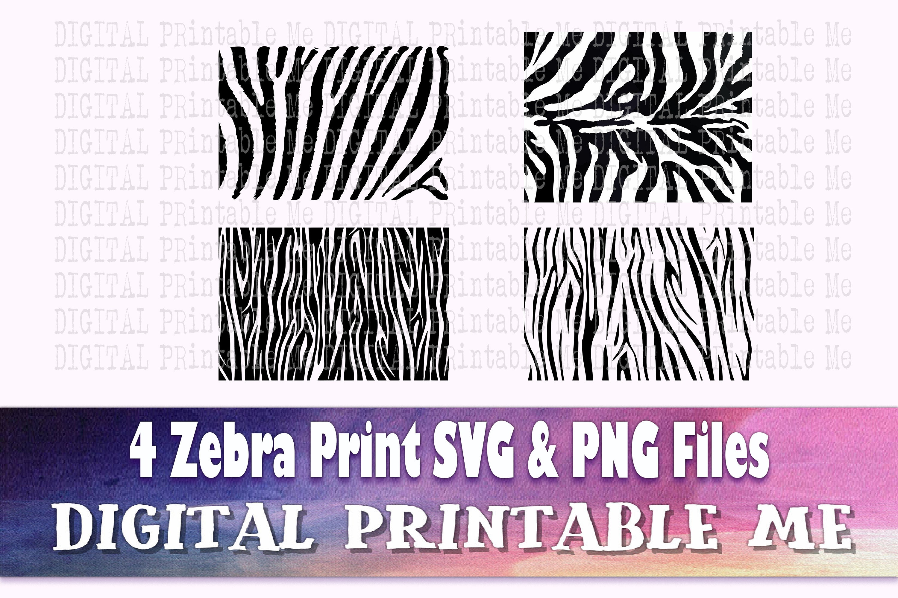 Zebra Print Pattern Printable