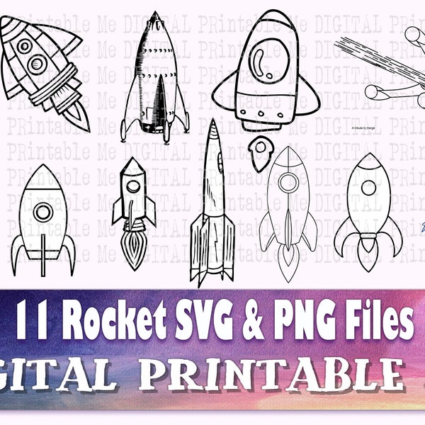 Rocket Ship Clip Art - Etsy
