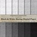 Black Gray White Burlap Digital Paper Pack, Variety of Shades, Mixed ...