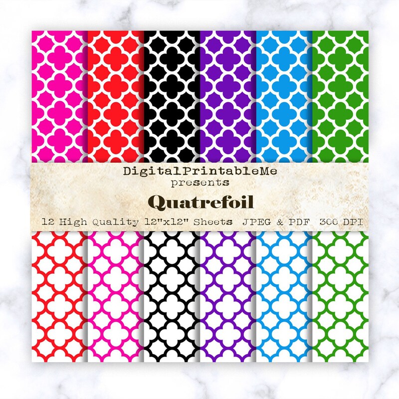 Quatrefoil Pattern - Etsy