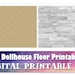 Dollhouse Floor Printables DIY Miniature Wood Flooring - Parquet Set of ...
