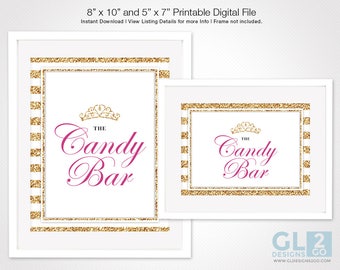 Candy Bar Sign - Etsy