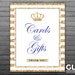 Prince Gifts Sign. Prince Baby Shower Gift Table Sign W/ - Etsy