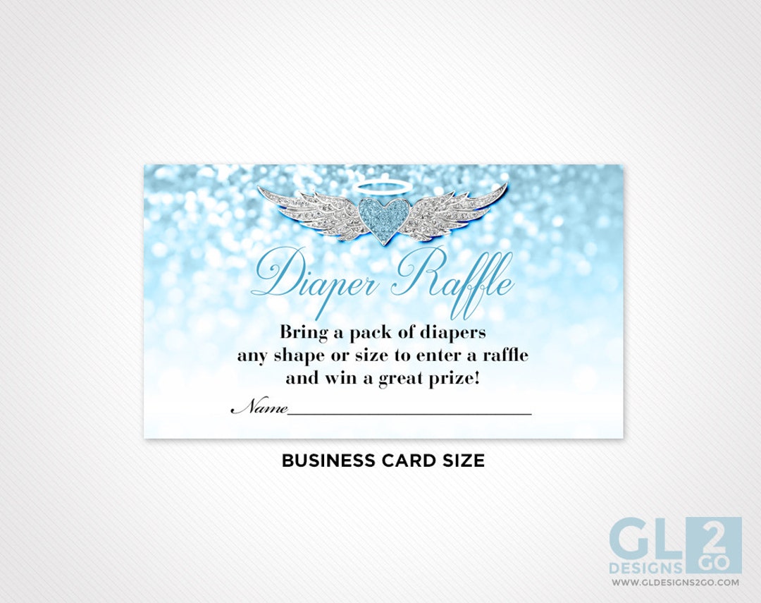 Diaper Raffle Invitation Insert for Boy Baby Shower. Instant Download ...