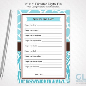 Celebrity Baby Names Game. Printable Blue, White and Brown Animal ...