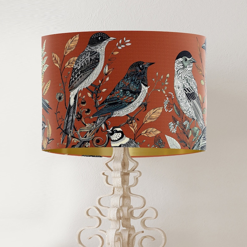 Orange Lamp Shade - Etsy
