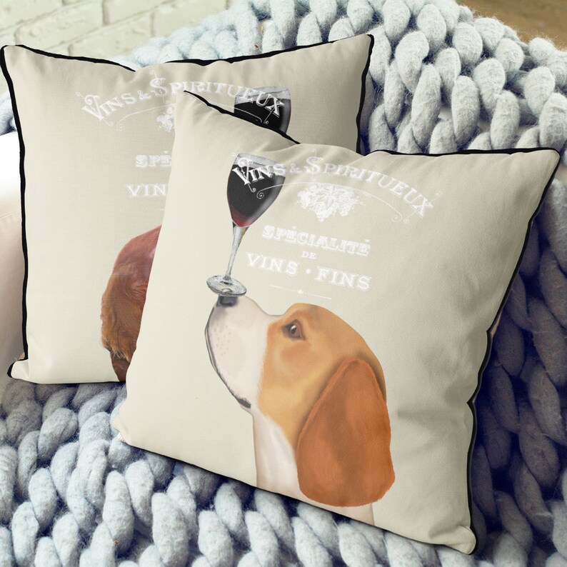 Beagle Gifts Funny Beagle Pillow Cute Beagle Gift Dog Pillow | Etsy