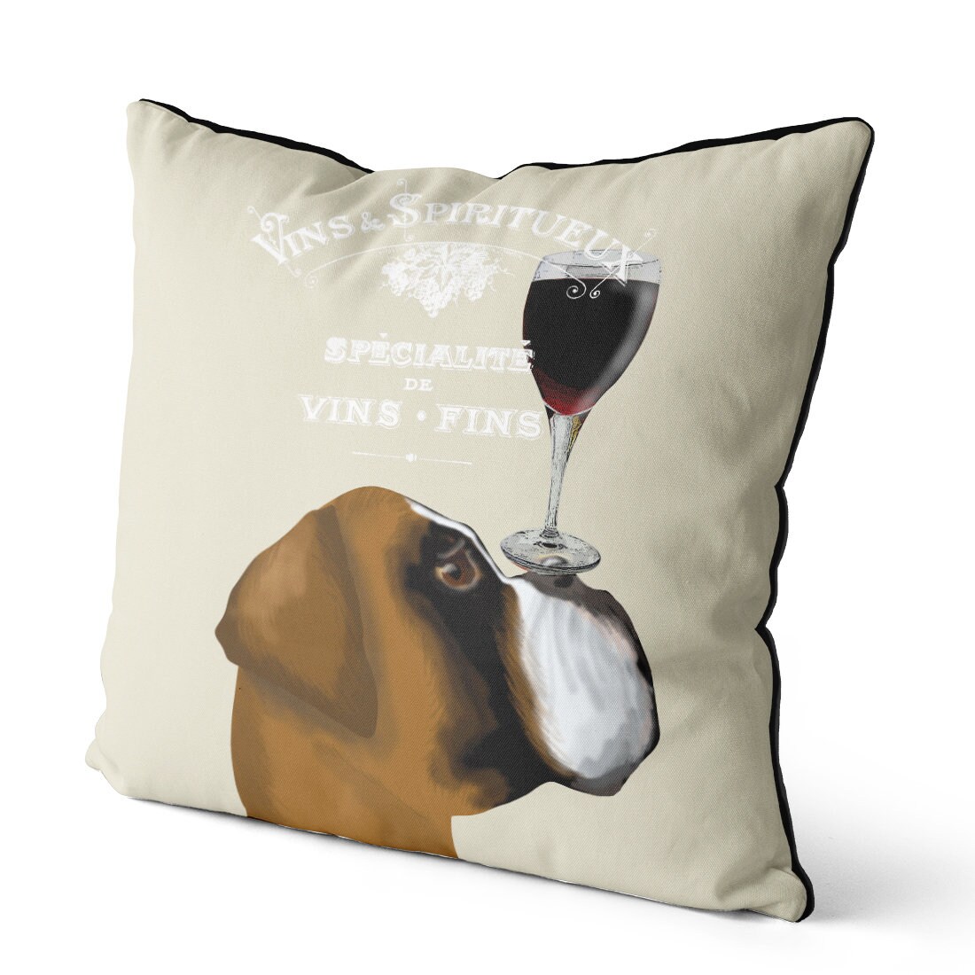 Boxer Dog Pillow Boxer Owner Gifts for Boxer Lovers Wine Gift - Etsy
