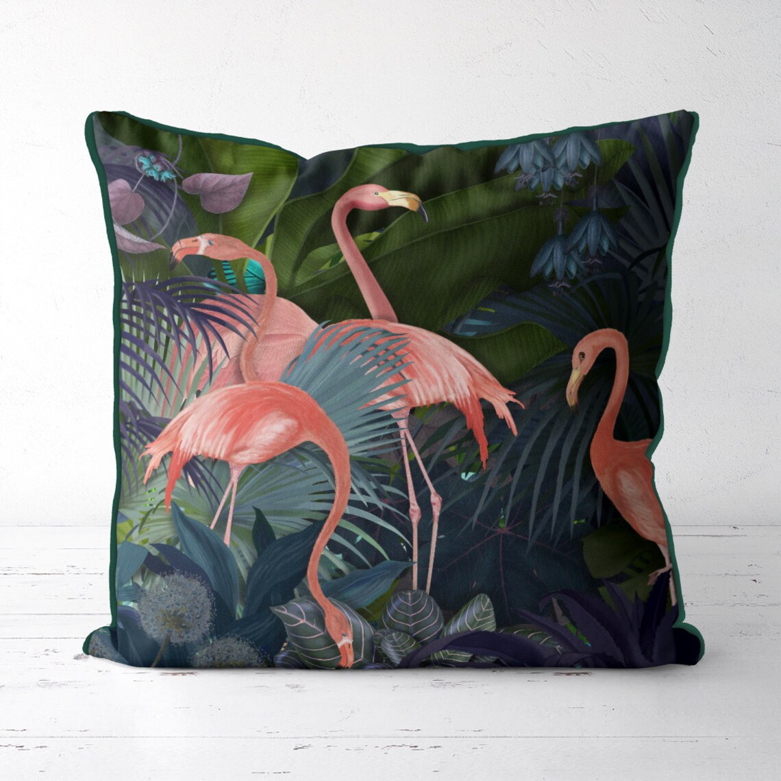 Pink Flamingo Gifts Flamingo Pillow Flamingo Decor blue - Etsy