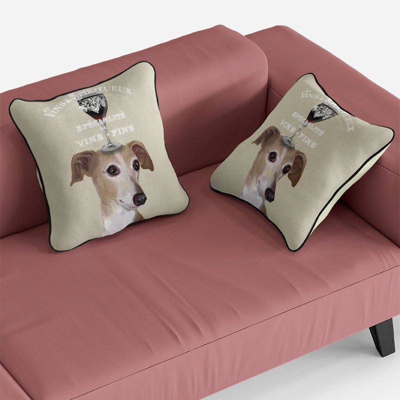 Greyhound Gifts Greyhound Pillow Cover Italian Greyhound Gifts | Etsy