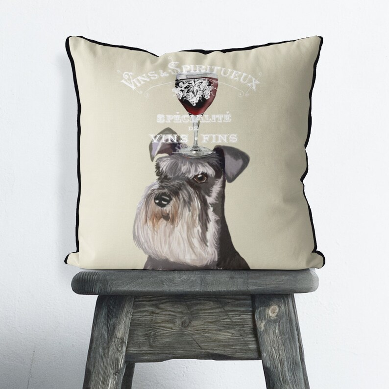 Schnauzer gifts miniature schnauzer pillow Schnauzer cushion | Etsy
